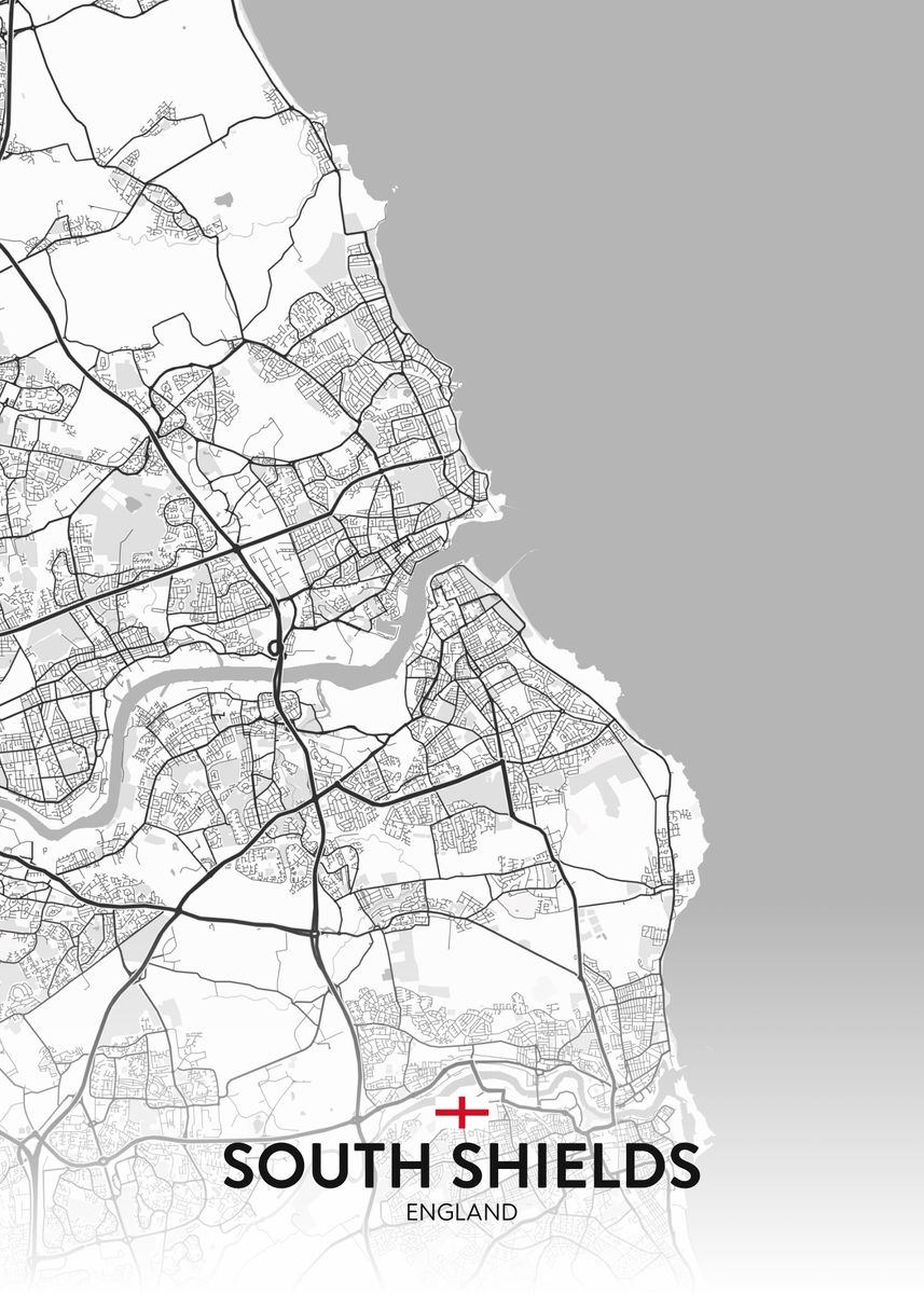 'South Shields UK' Poster, picture, metal print, paint by IMR Designs ...