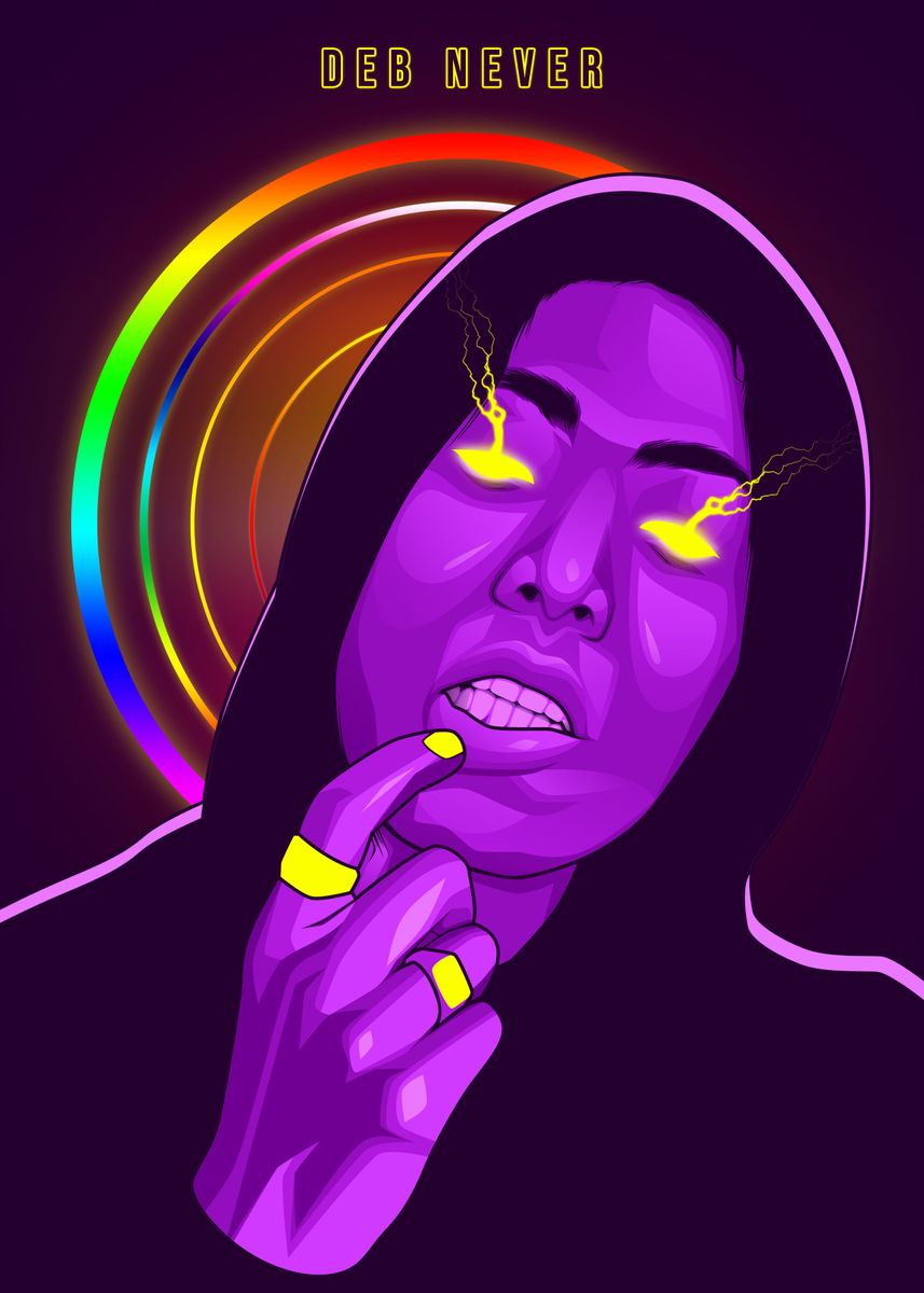 'Deb Never' Poster by Remang Remang | Displate