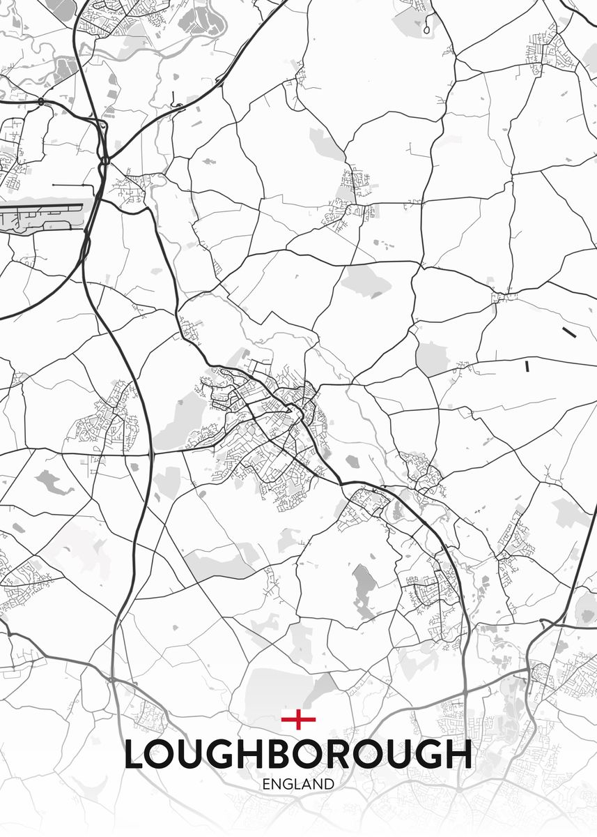 'Loughborough UK' Poster, picture, metal print, paint by IMR Designs ...