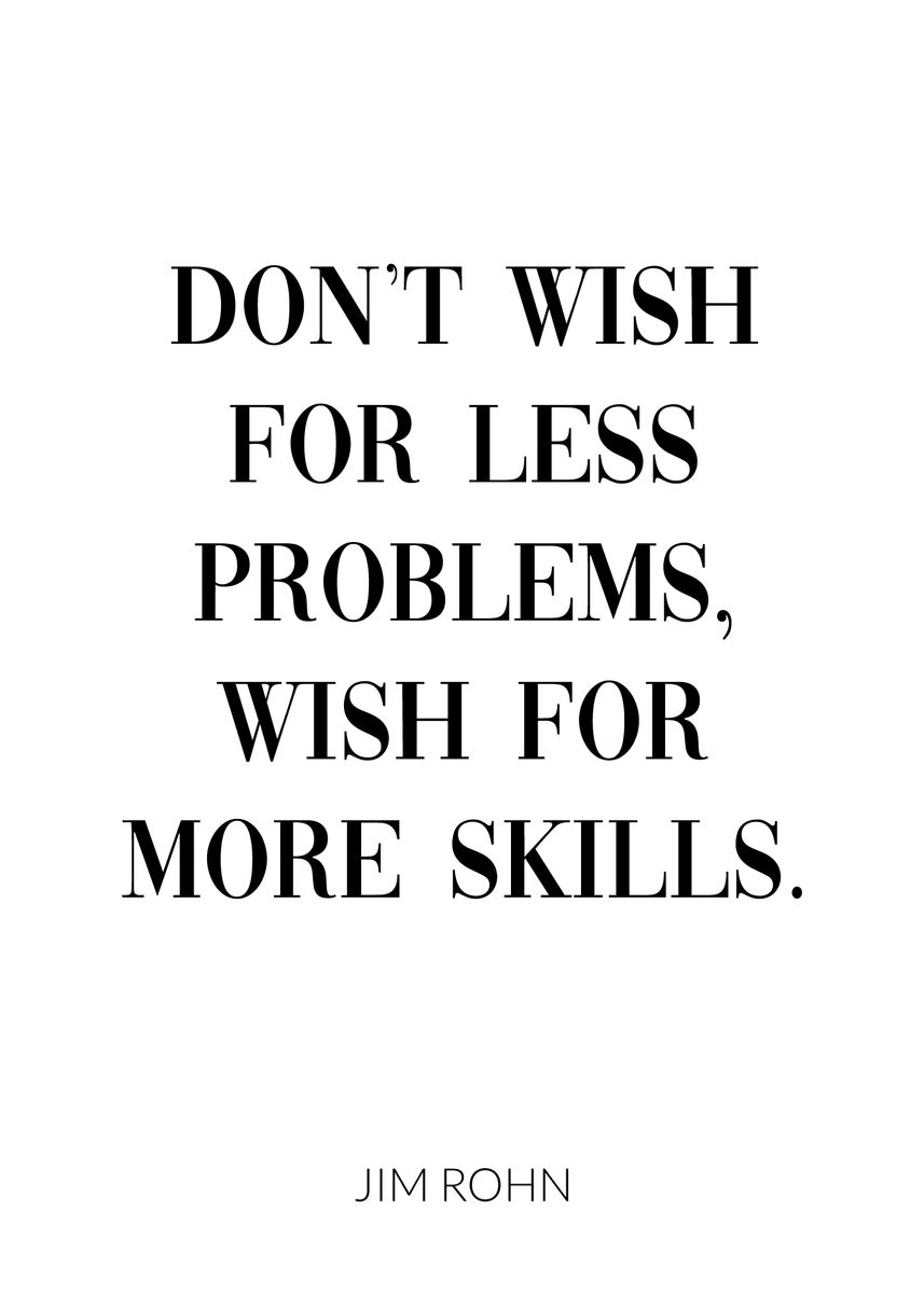 'Jim Rohn Quote' Poster, picture, metal print, paint by dkDesign | Displate