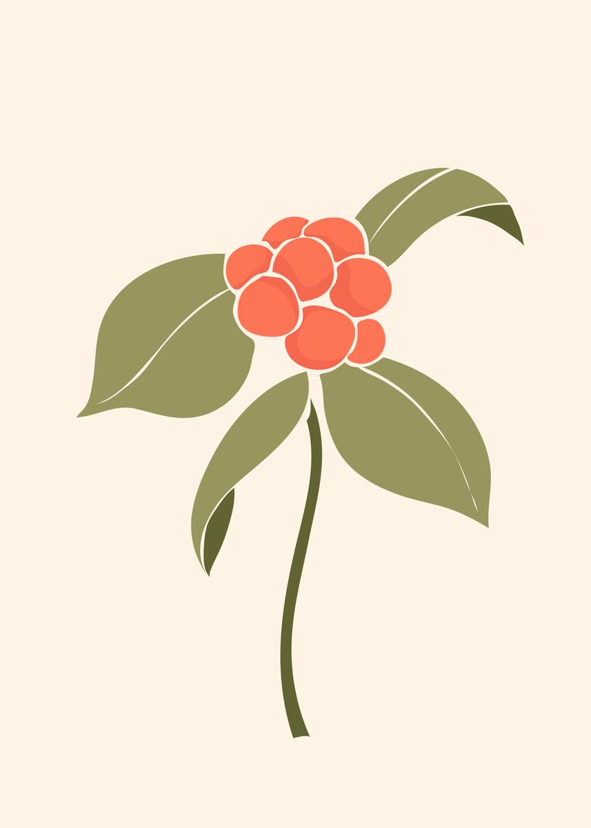 'Botanical Single flower' Poster, picture, metal print, paint by Human ...