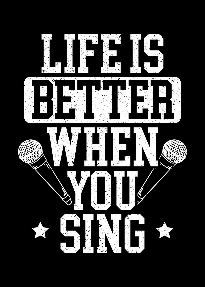 'Singing' Poster, picture, metal print, paint by NAO | Displate