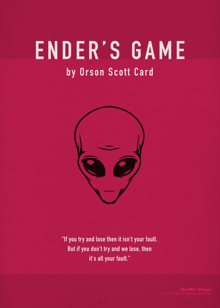 'Enders Game Book' Poster, picture, metal print, paint by Design ...