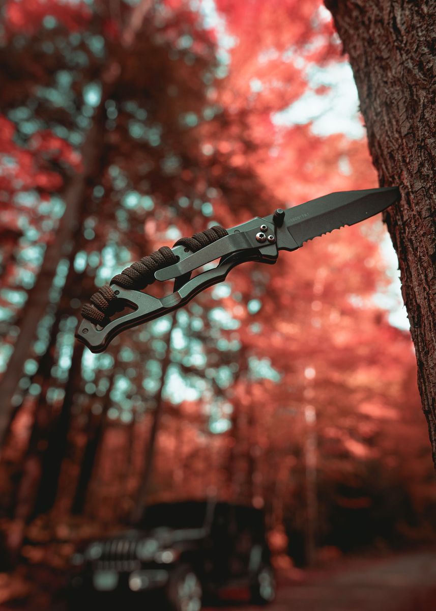 'Knife military' Poster, picture, metal print, paint by Rijis Art ...