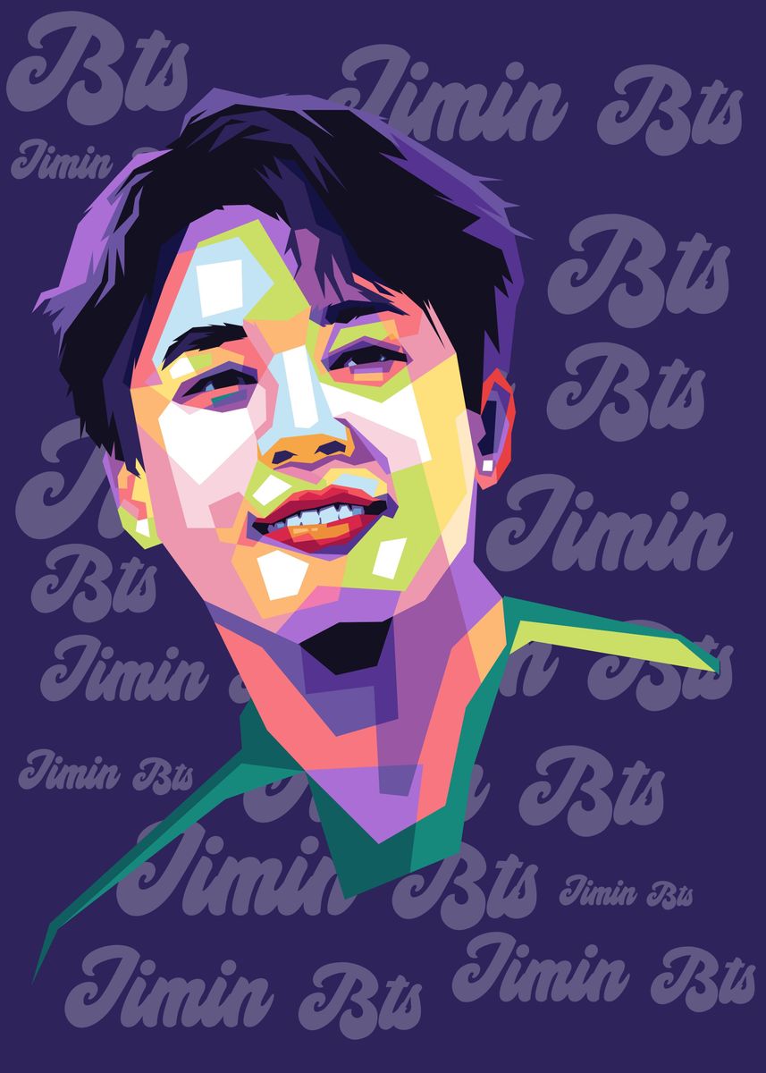 'BTS Jimin' Poster, picture, metal print, paint by kristian wijanarko ...