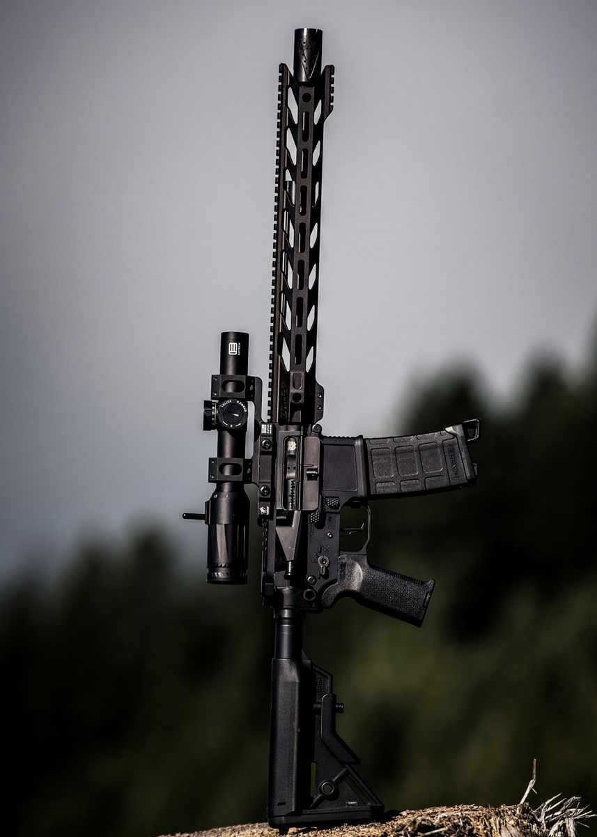 'Gun military' Poster, picture, metal print, paint by Rijis Art | Displate