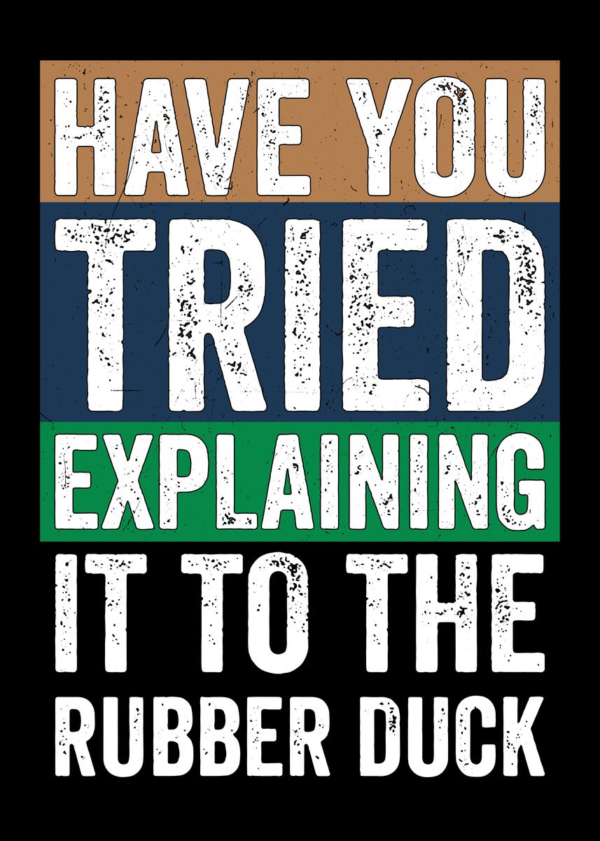 'Have You Tried Explaining' Poster, picture, metal print, paint by ...