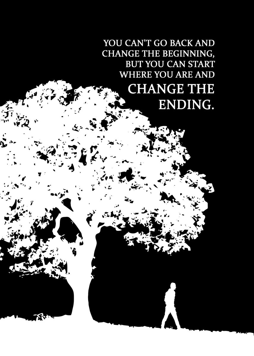 'Change the Ending Lewis' Poster, picture, metal print, paint by ...