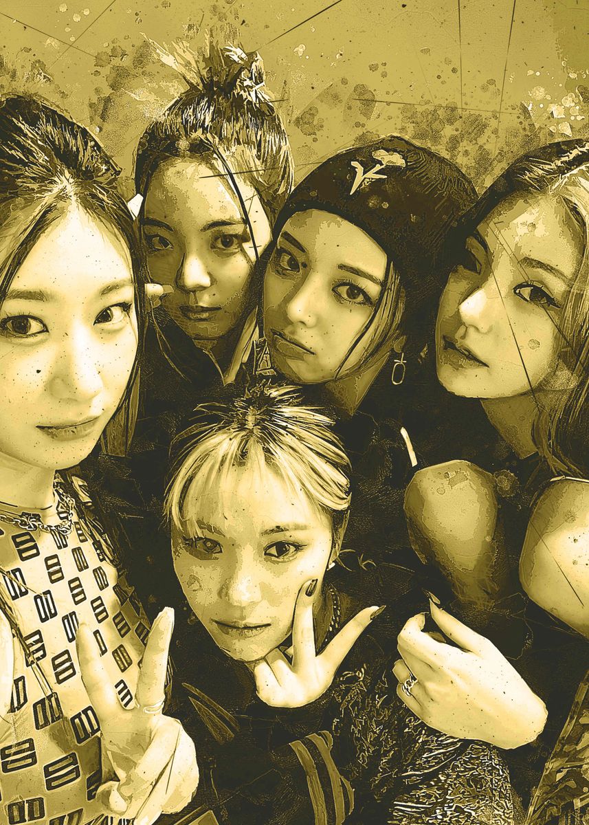 'itzy vintage portrait' Poster, picture, metal print, paint by kristian ...