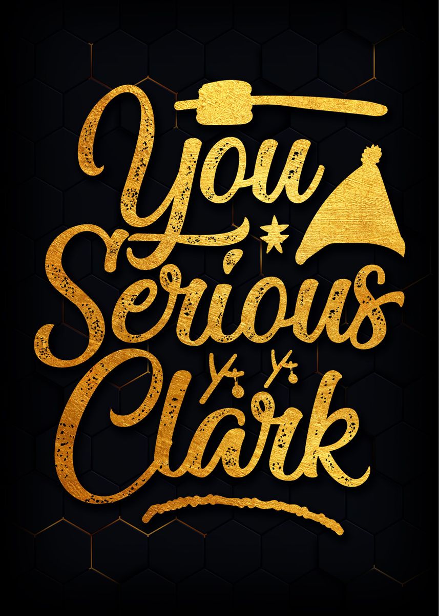 'Serious Clark' Poster by Denis Siggers | Displate