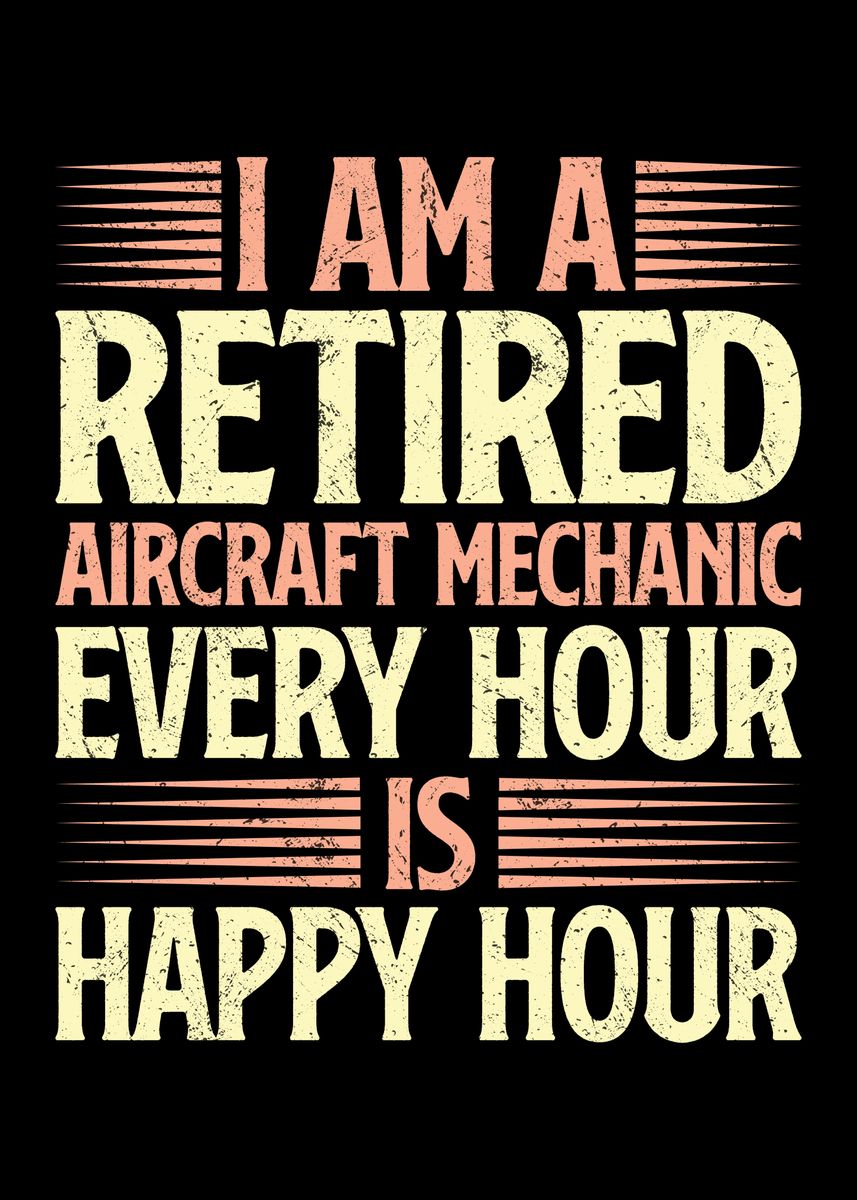 'I am a retired aircraft' Poster, picture, metal print, paint by Lukes ...