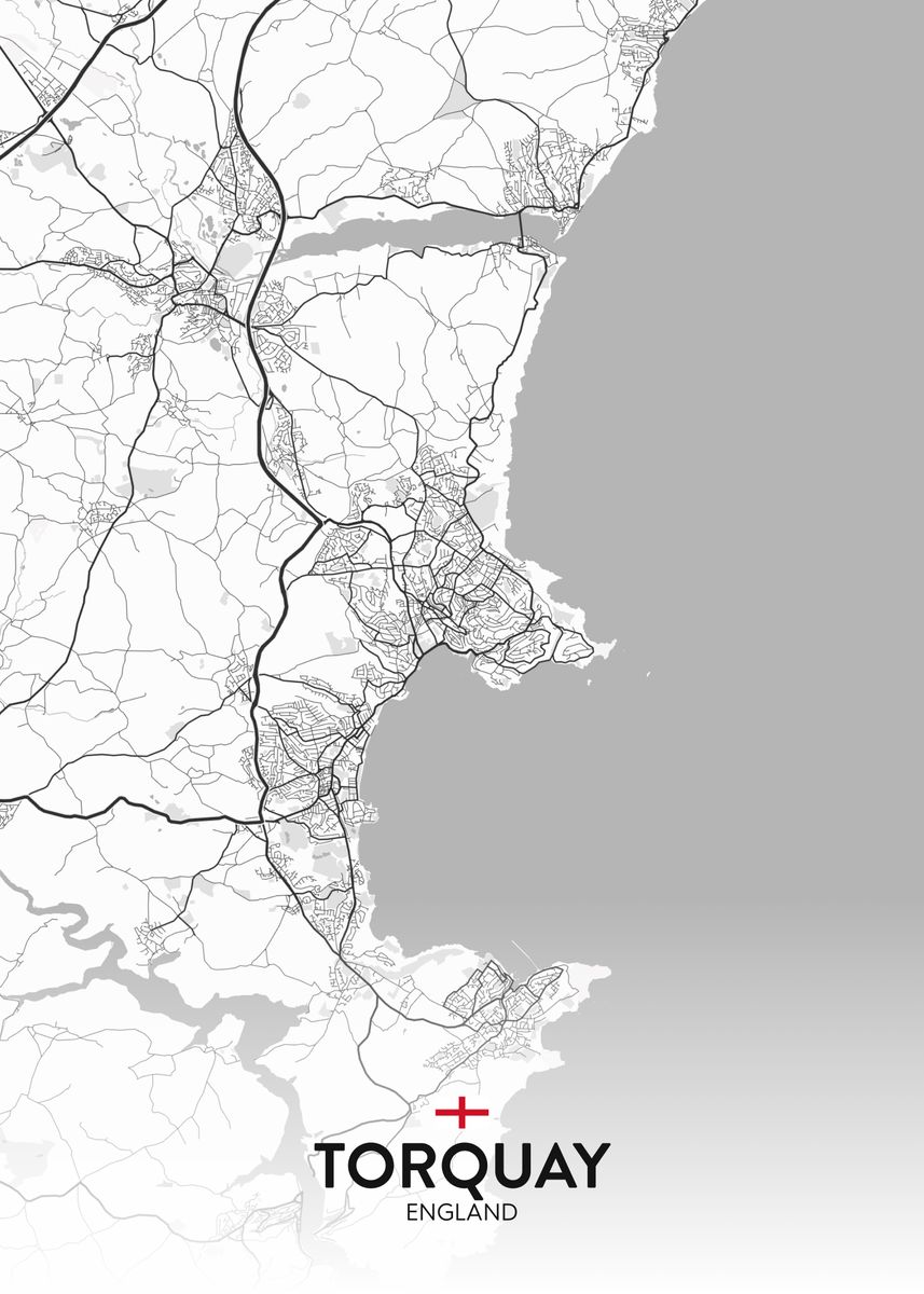 'Torquay UK' Poster, picture, metal print, paint by IMR Designs | Displate