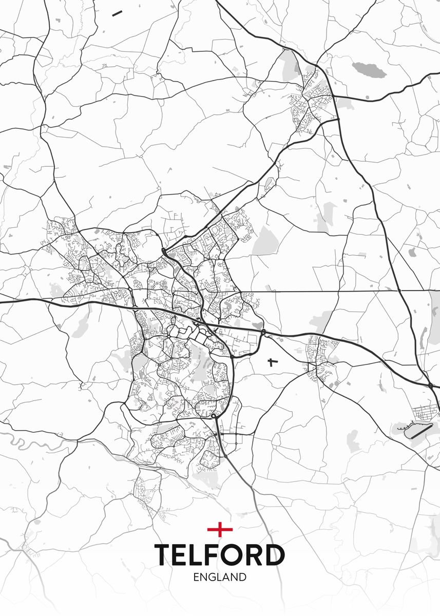 'Telford UK' Poster, picture, metal print, paint by IMR Designs | Displate