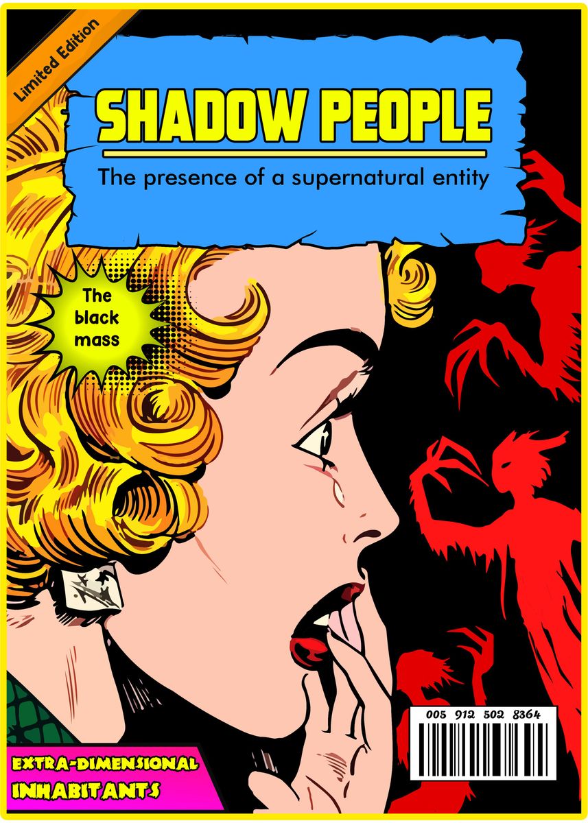 'SHADOW PEOPLE COMIC' Poster by theanomalius | Displate