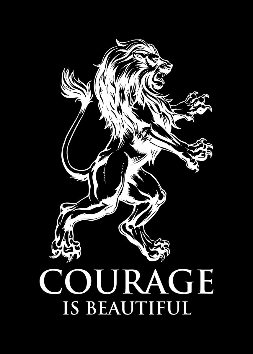 'Beautiful Courage' Poster, picture, metal print, paint by ABConcepts ...