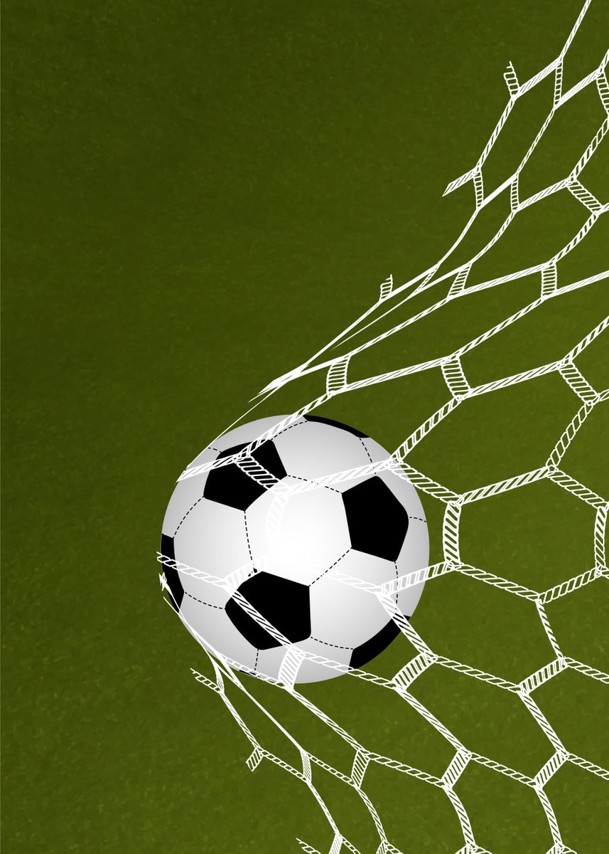 'Soccer net' Poster by LeewardDesign | Displate