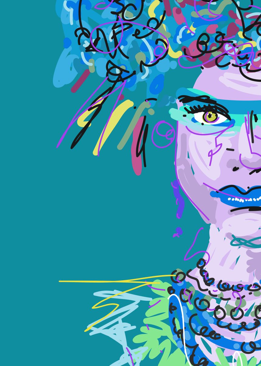 'Candy Flower Girl' Poster, picture, metal print, paint by Giannis ...