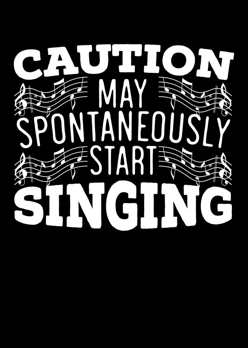 'Singing' Poster, picture, metal print, paint by NAO | Displate