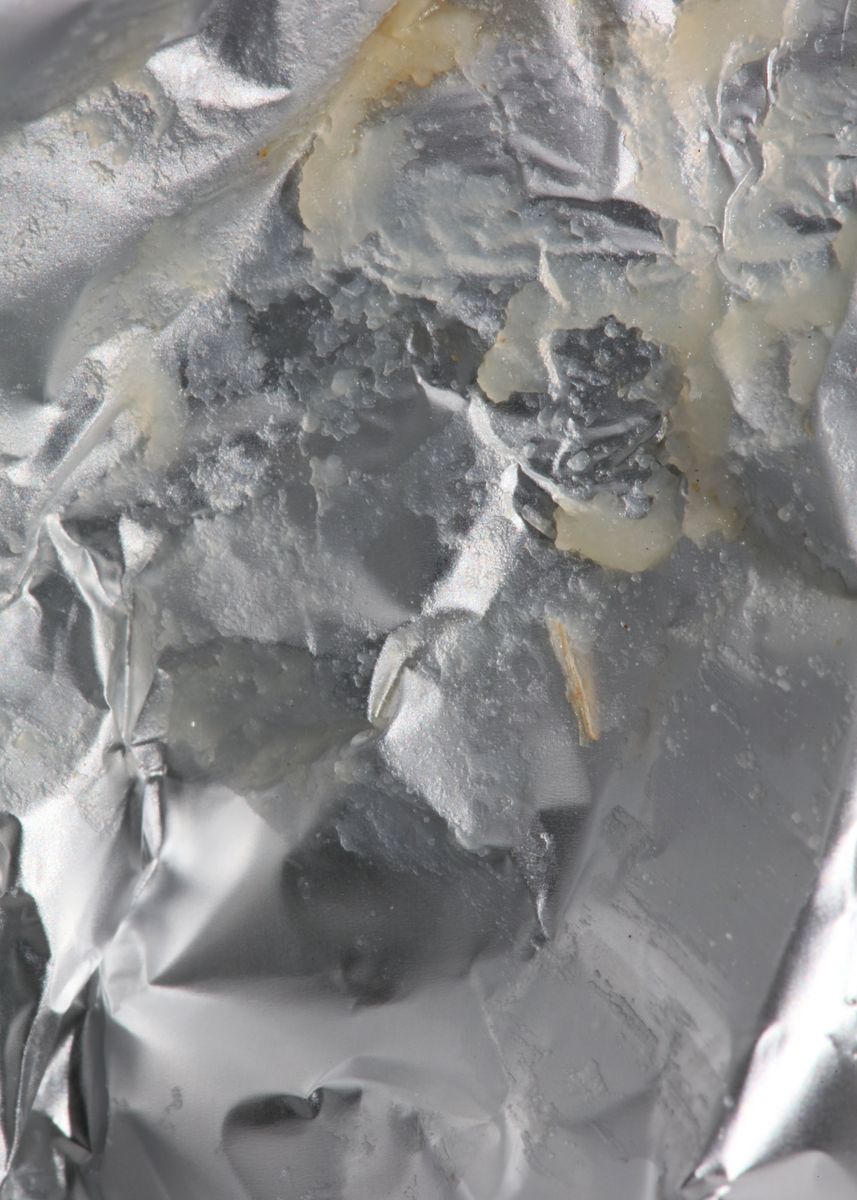 'Aluminum paper close up' Poster, picture, metal print, paint by ...