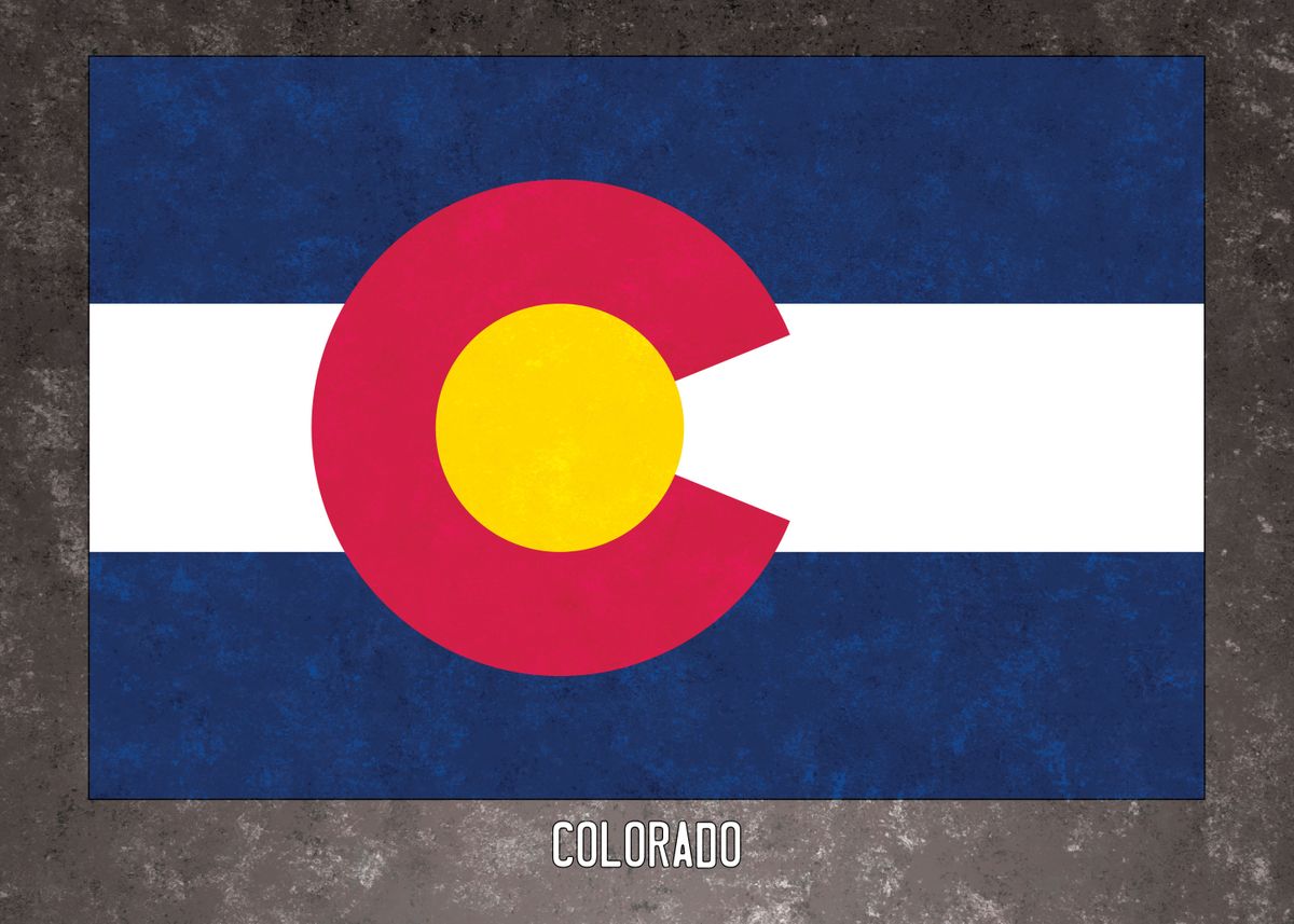 'Colorado State Flag' Poster by Enzwell | Displate