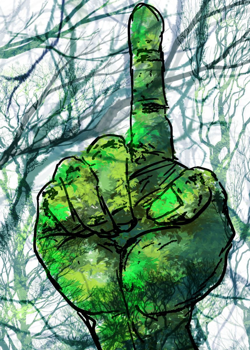 'One Hand' Poster, picture, metal print, paint by sak57 khan | Displate