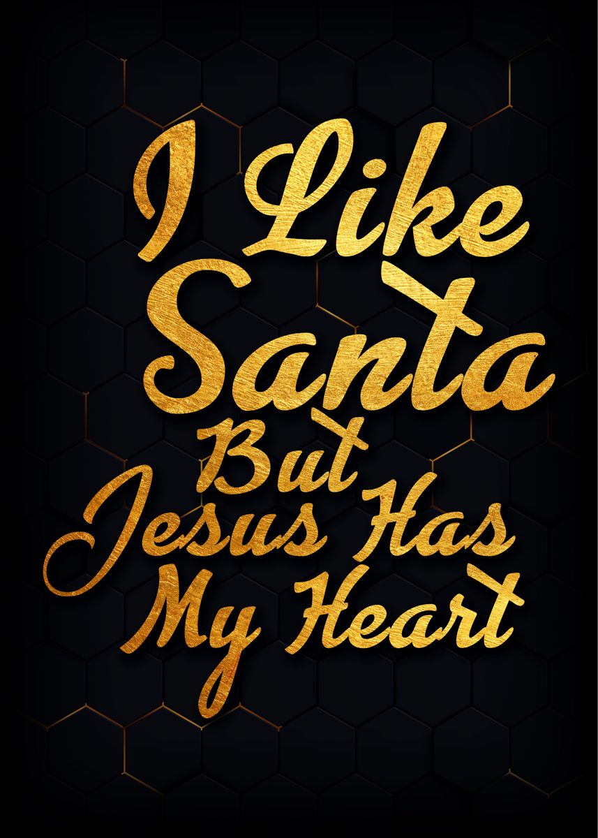'I like santa' Poster, picture, metal print, paint by Denis Siggers ...