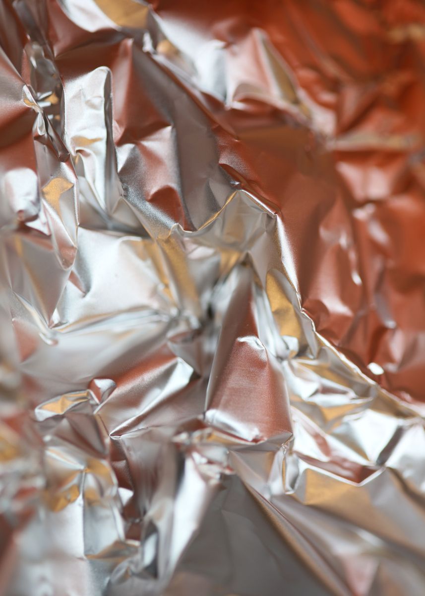 'Aluminum paper close up' Poster by BakalaeroZz Photography | Displate