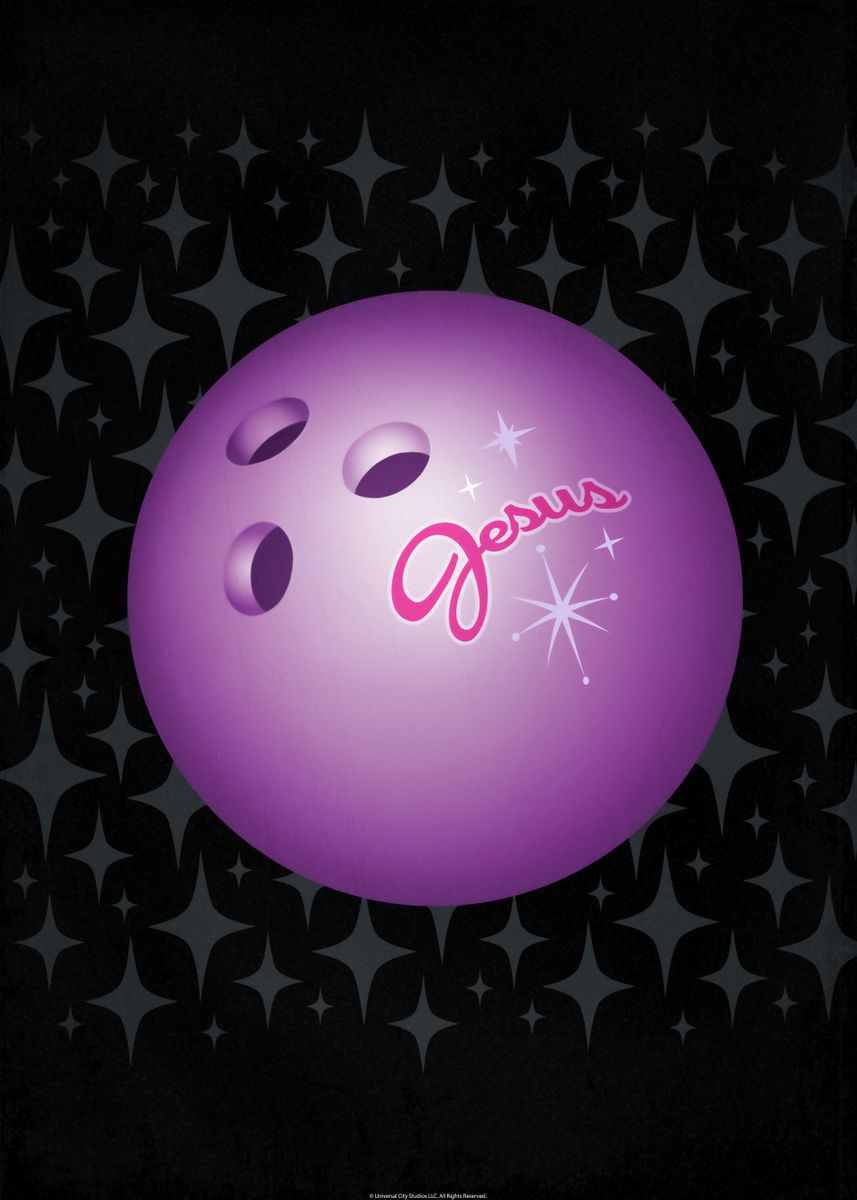 'Jesus Bowling Ball' Poster, picture, metal print, paint by The Big ...
