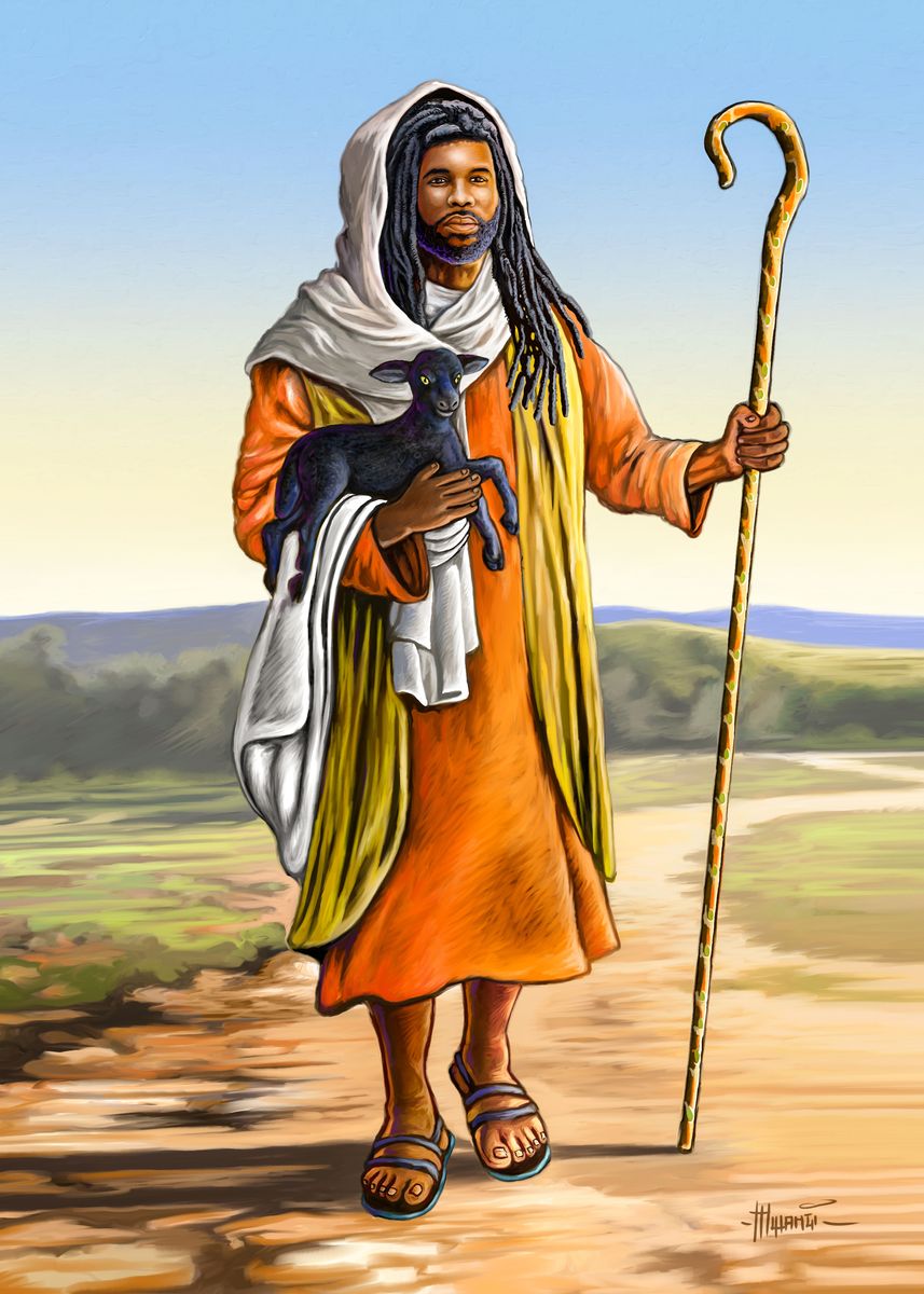 'Good Shepherd' Poster, picture, metal print, paint by Anthony Mwangi ...