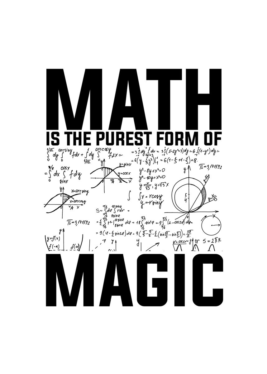 'Math Mathematician Gifts' Poster, picture, metal print, paint by TW ...