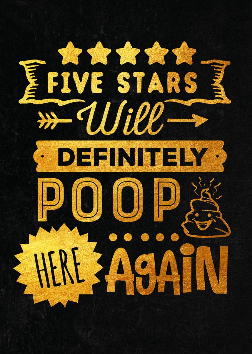 'Will poop here again ' Poster, picture, metal print, paint by Dutton Jerrell | Displate