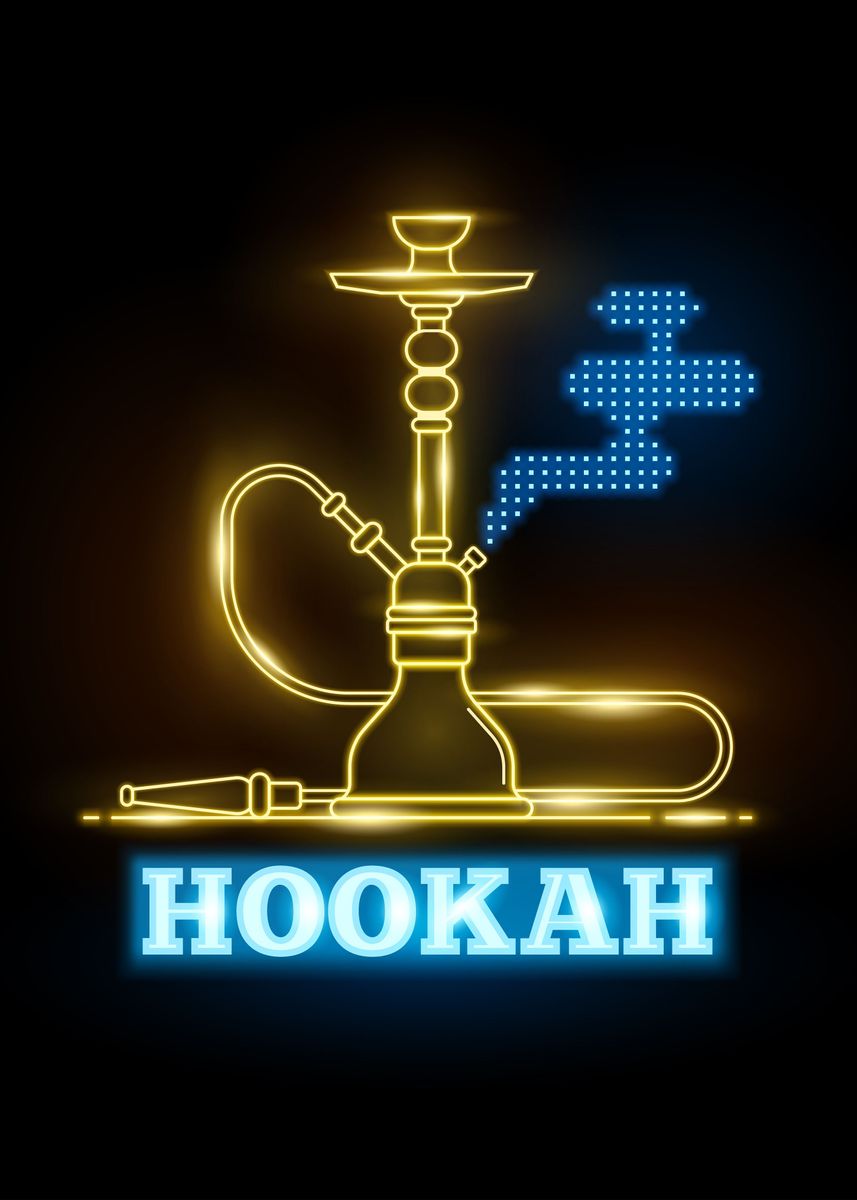 'Shisha Hookah Shishabar' Poster by Motivation ManiaC | Displate