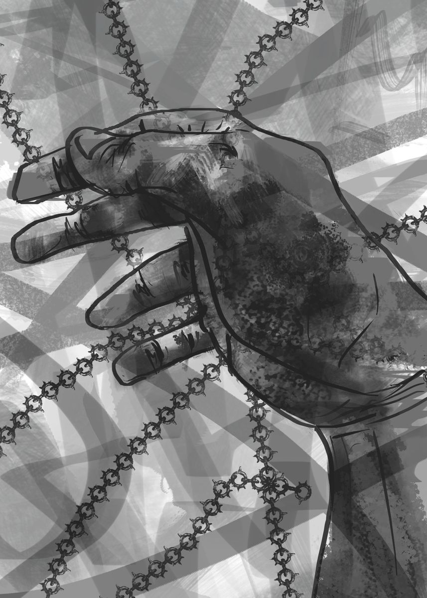 'Depressed Hand' Poster by sak57 khan | Displate