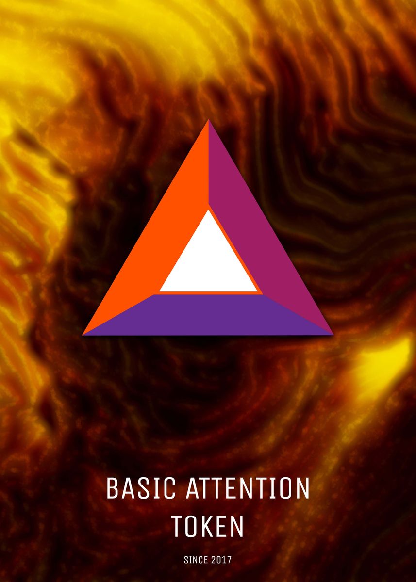 'Basic Attention Token' Poster, picture, metal print, paint by Vuk ...