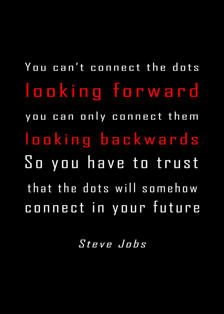 'Steve Jobs quotes' Poster, picture, metal print, paint by Maria Ford ...