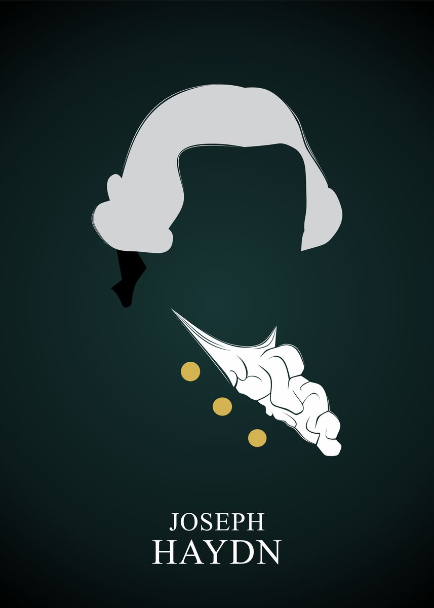 'Joseph Haydn' Poster, picture, metal print, paint by Wahyu Aji Sadewa ...