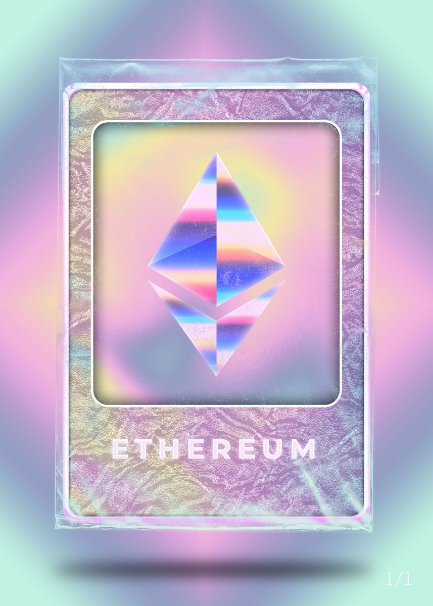 'Ethereum Card' Poster, picture, metal print, paint by FrostiGraphics ...