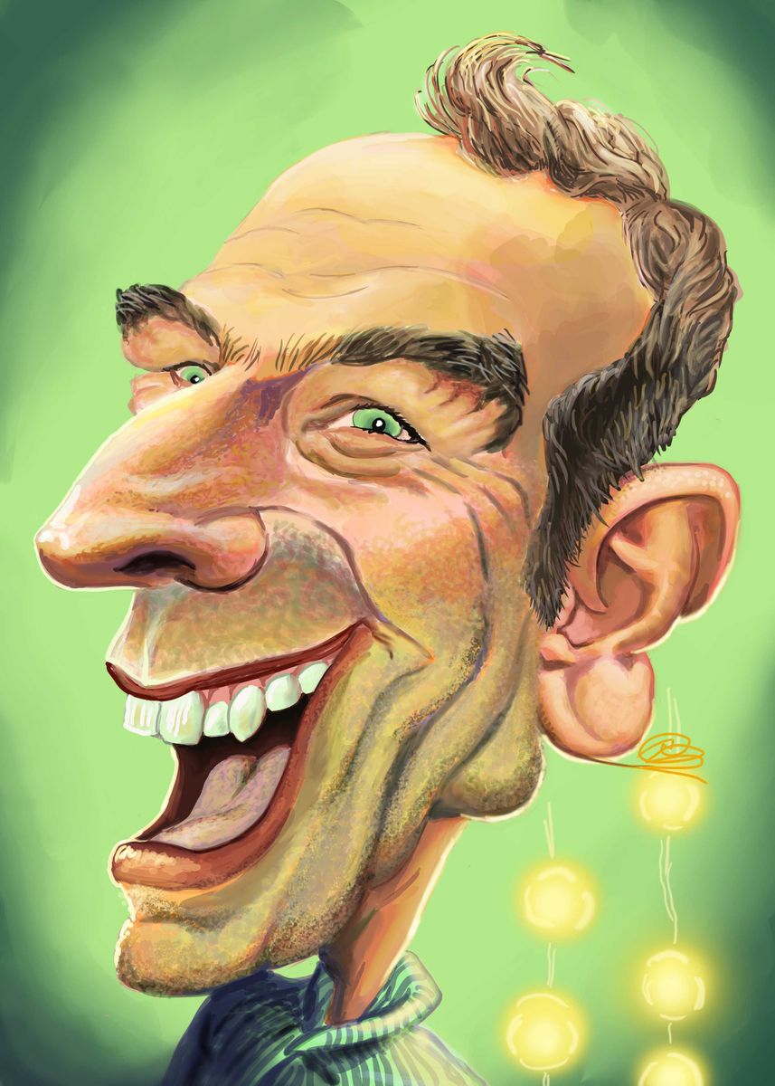 'Robson Green' Poster, picture, metal print, paint by Radu Chiruță ...