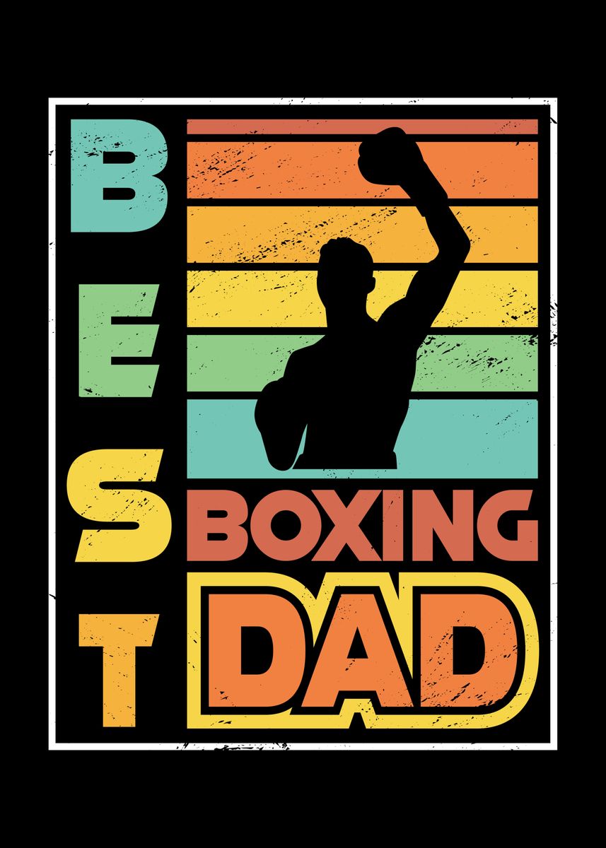 'Fathers Day Best Boxing' Poster by ZS C O M M E R C E | Displate