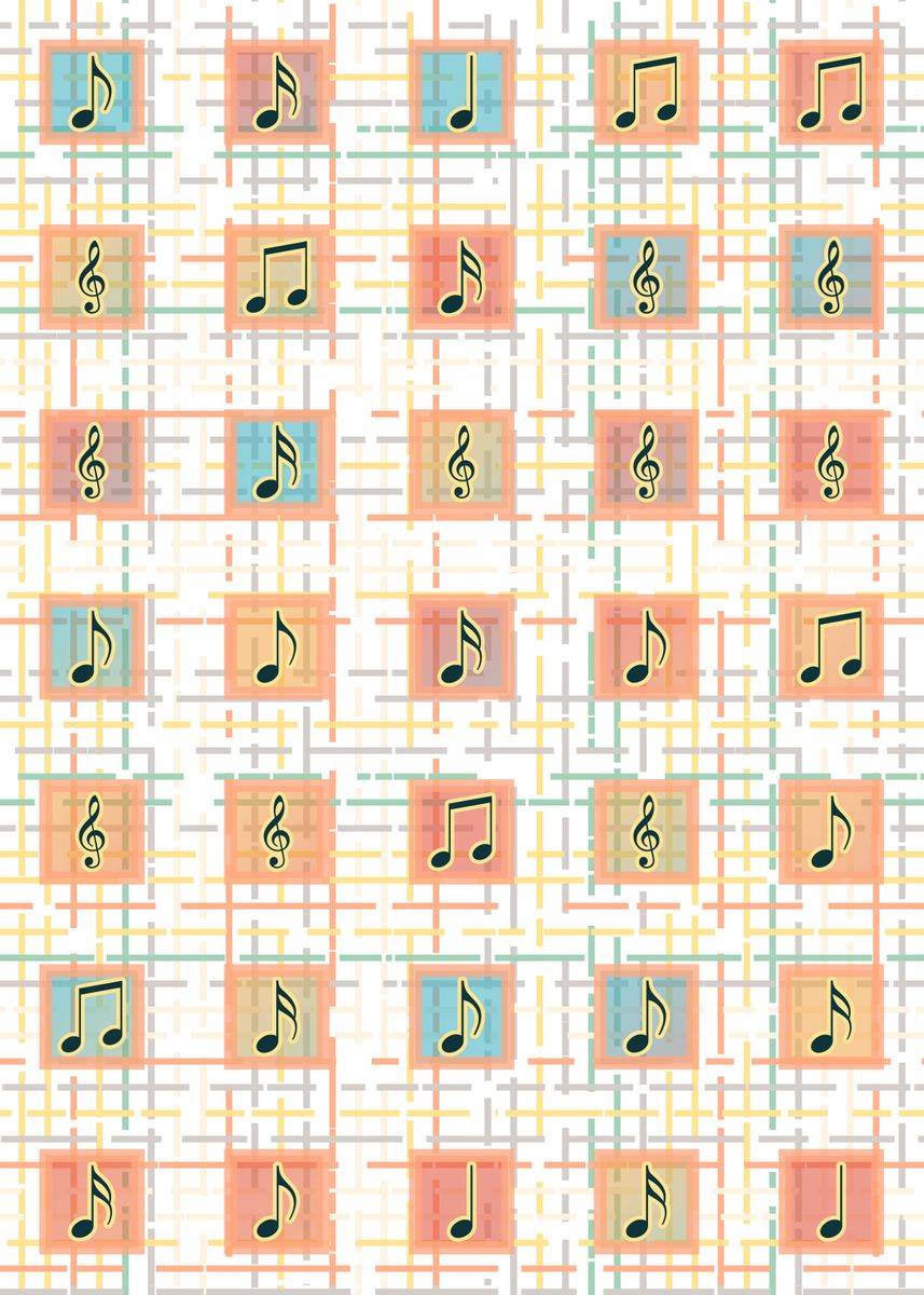 'Music notes' Poster by Gaspar Avila | Displate