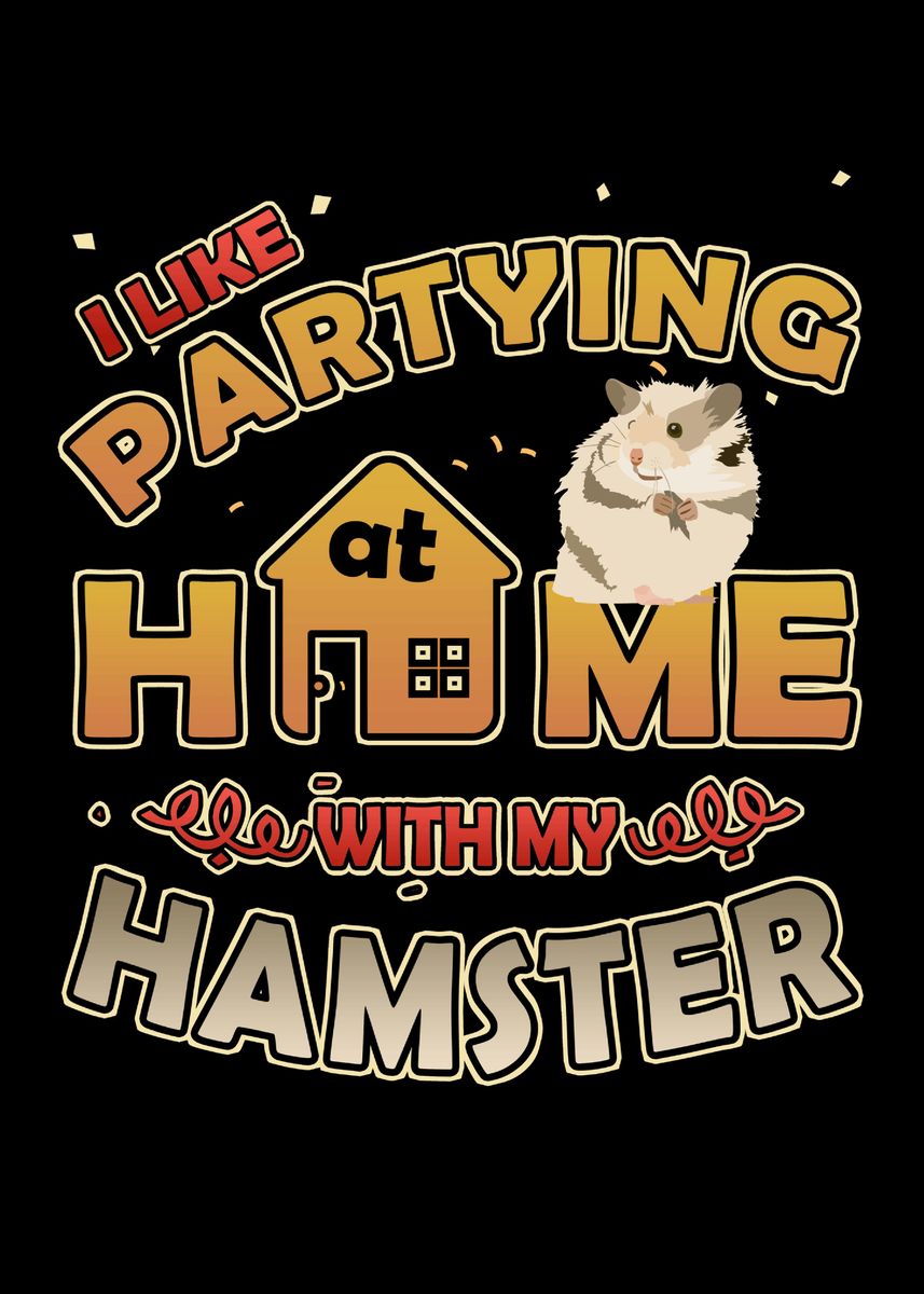 'Hamster' Poster, picture, metal print, paint by Hoang Long | Displate