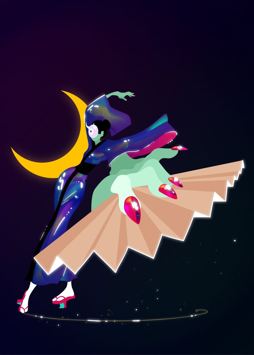 'Dancing Yokai' Poster by eileene | Displate