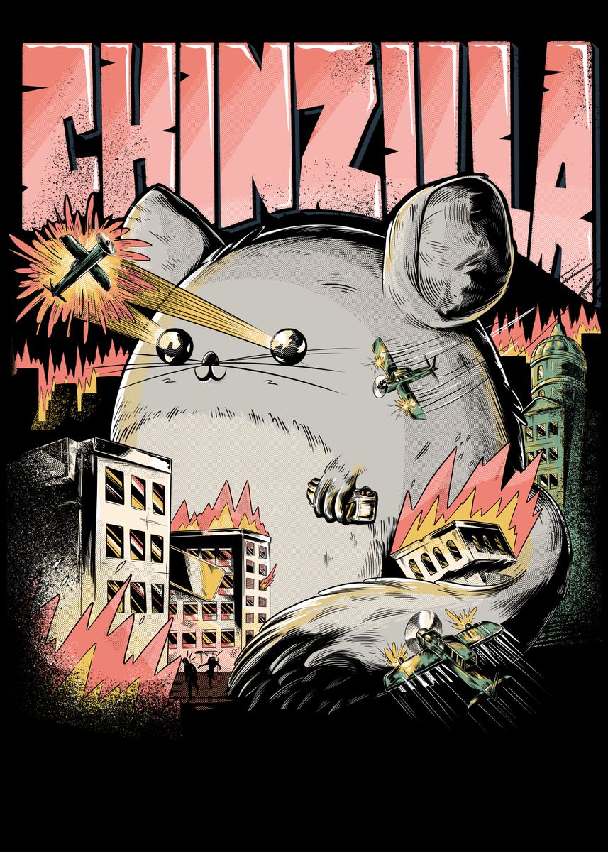 'CHINZILLA Chinchilla' Poster, picture, metal print, paint by Matthias ...