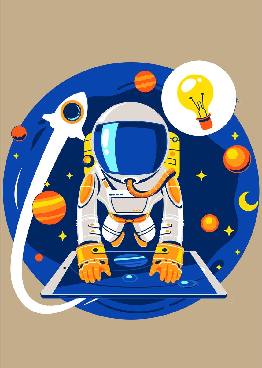 'Inspirational future' Poster by Berserk Art | Displate