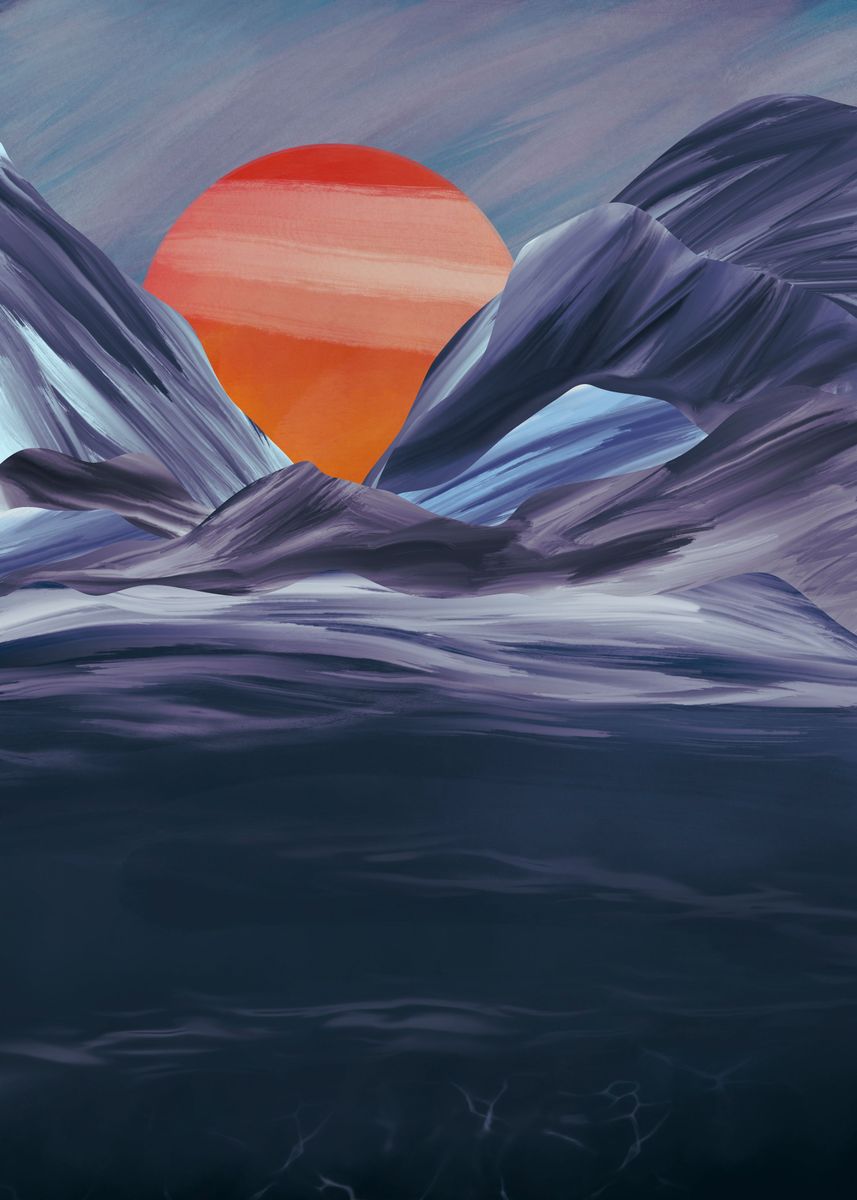 'A hidden landscape' Poster by LizSilvergreen | Displate