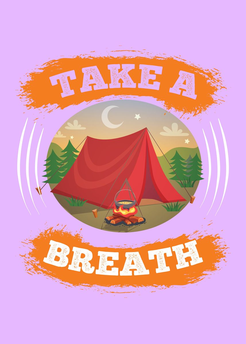 'Take a breath' Poster, picture, metal print, paint by Tony Lee | Displate