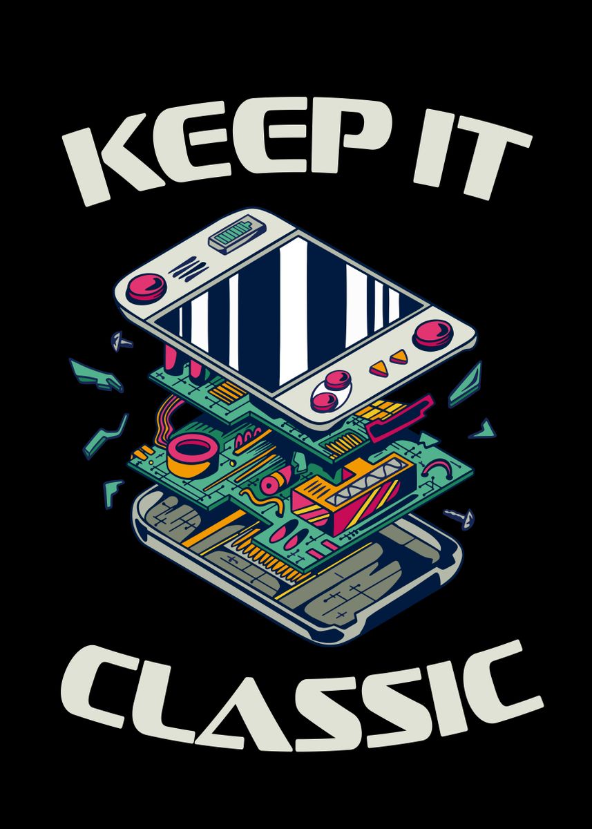 'Gameboy nostalgia ' Poster by Simon Darren | Displate