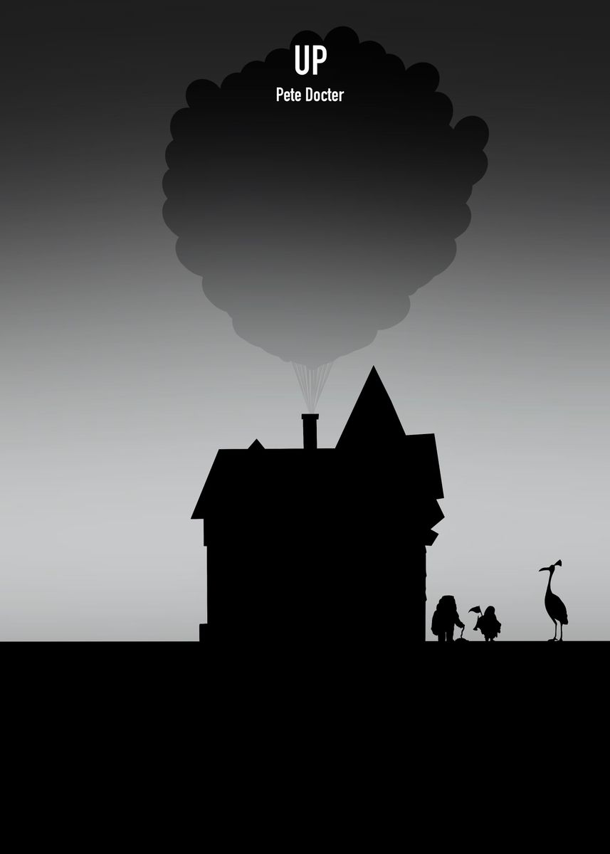 'Up' Poster, picture, metal print, paint by UNIKORN | Displate