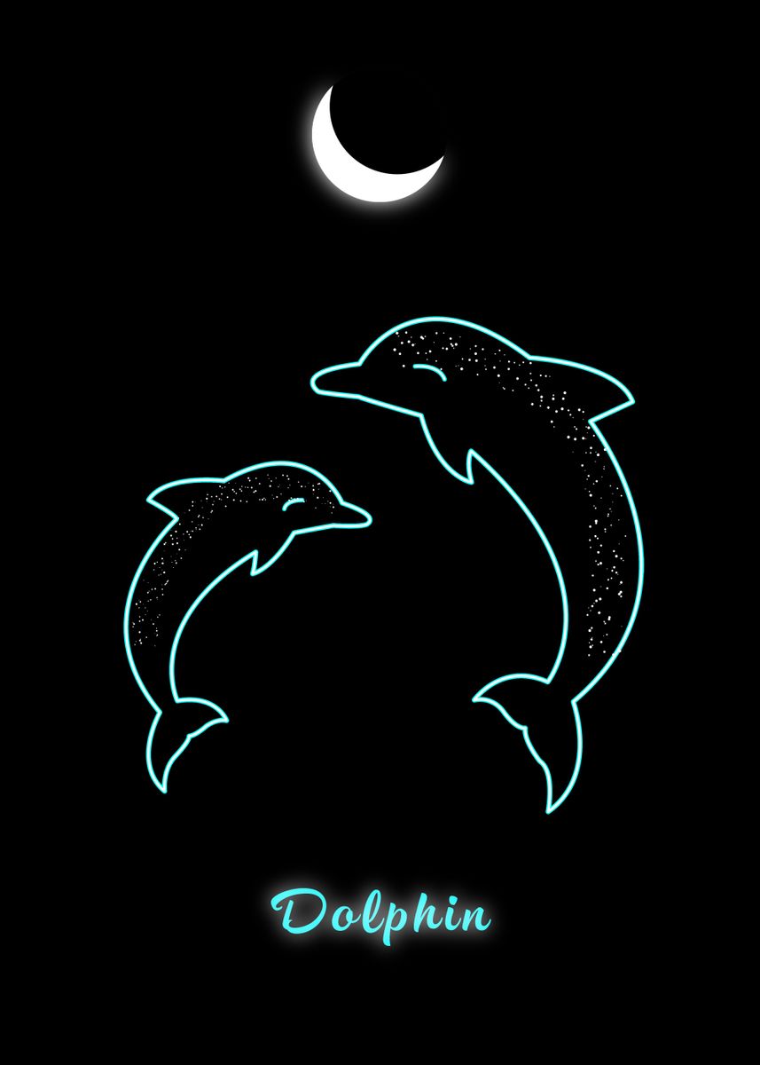 'Dolphins Poster' Poster by Forest Life | Displate