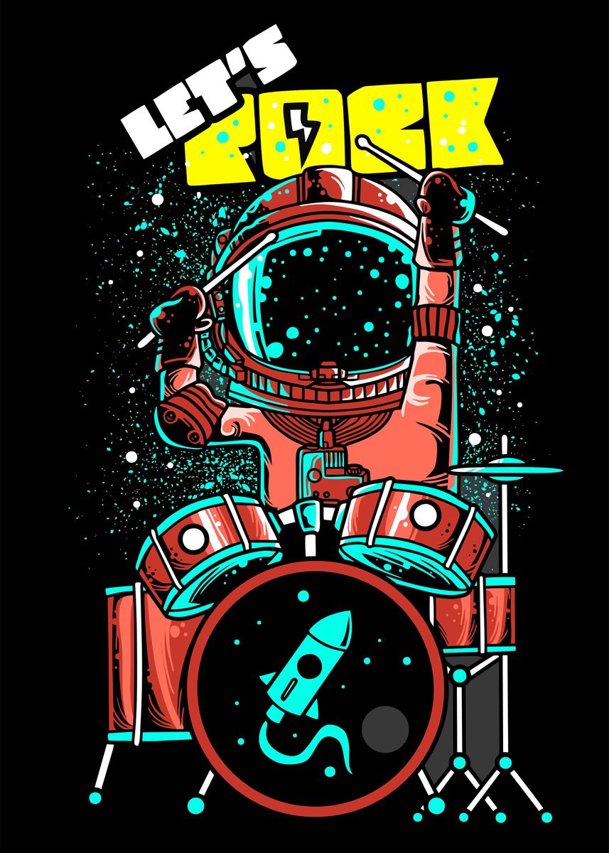 'Rock star' Poster by Berserk Art | Displate